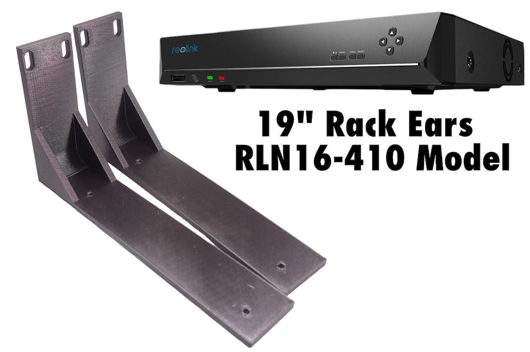 Rack Ears 1U (2-pack) for Reolink RLN16-410 16CH 8MP Poe NVR Security ...