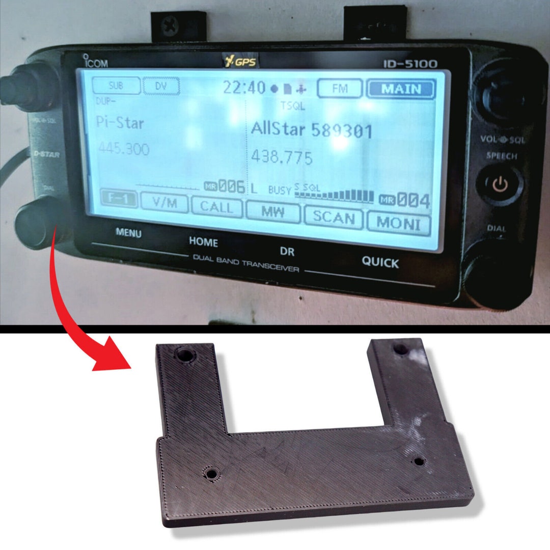 Wall Mount Bracket for ICOM ID-5100 50W 144/430mhz Dual Band ...