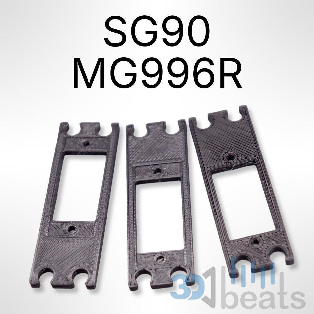 Custom Standard to Micro Servo Adapter Plate Fits SG90 MG996R Servos *3 ...