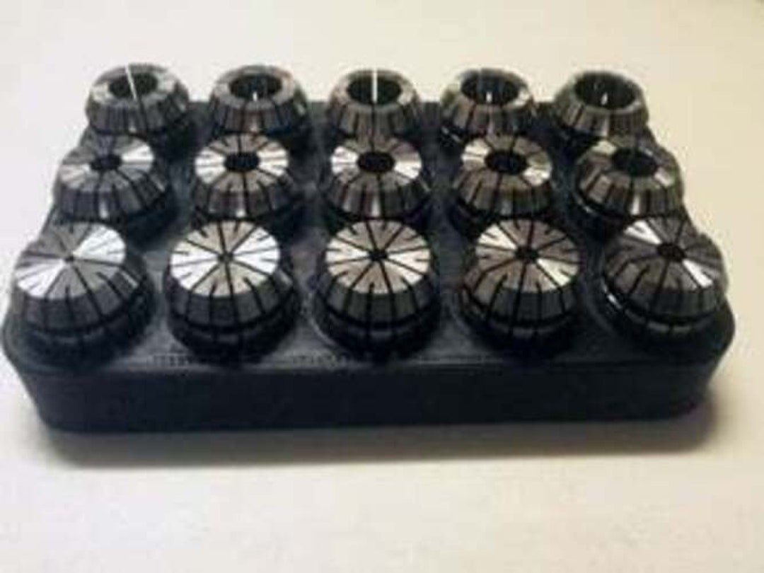 Storage Organizer Rack Tray for ER25 Collet CNC Milling Chuck Holder ...