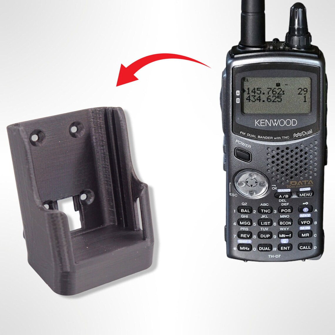 Desk Stand Holder Display for Kenwood TH-D7 Dual Band Transceiver - Etsy