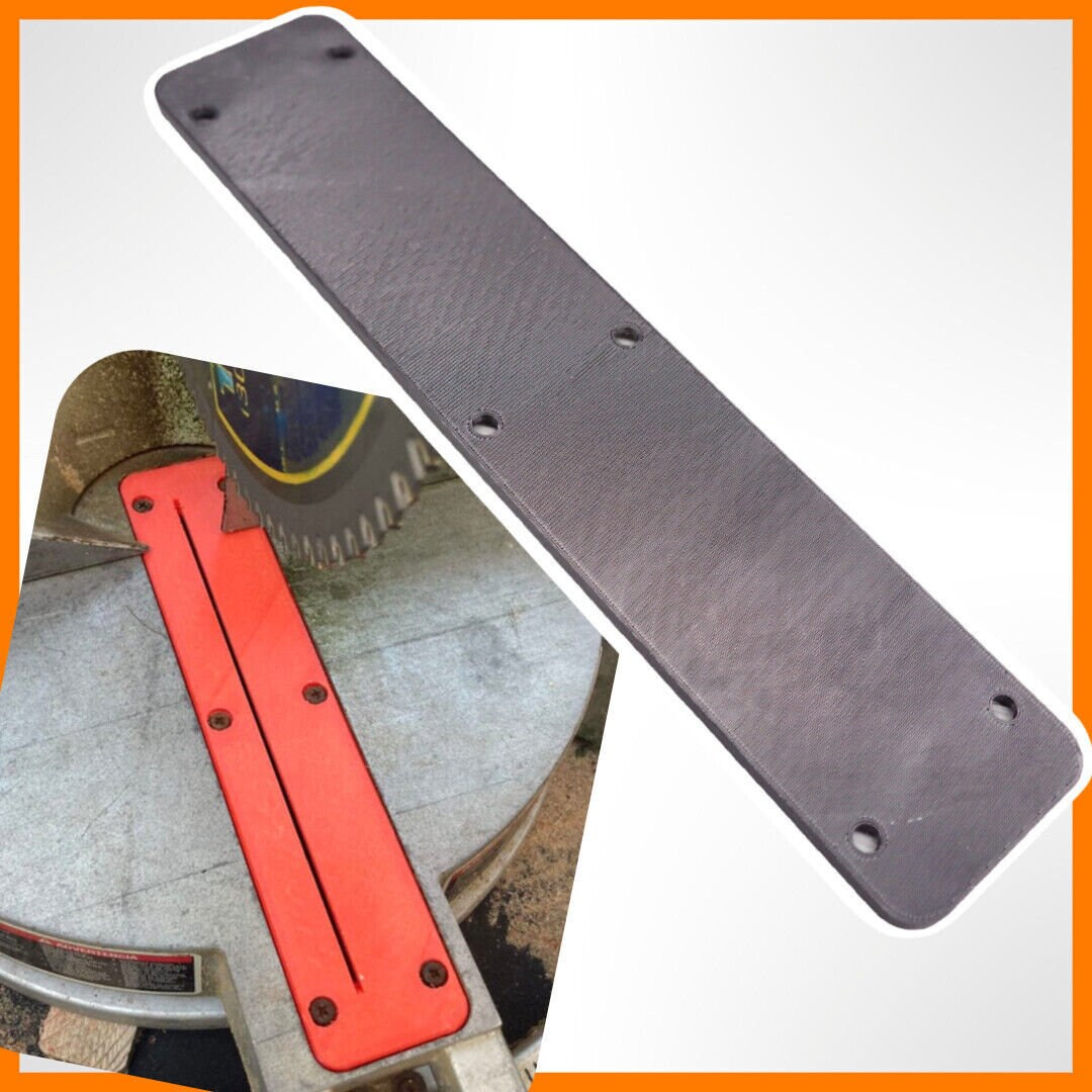 Zero Clearance Throat Plate Insert for Delta 36-235 Compound Miter Saw ...