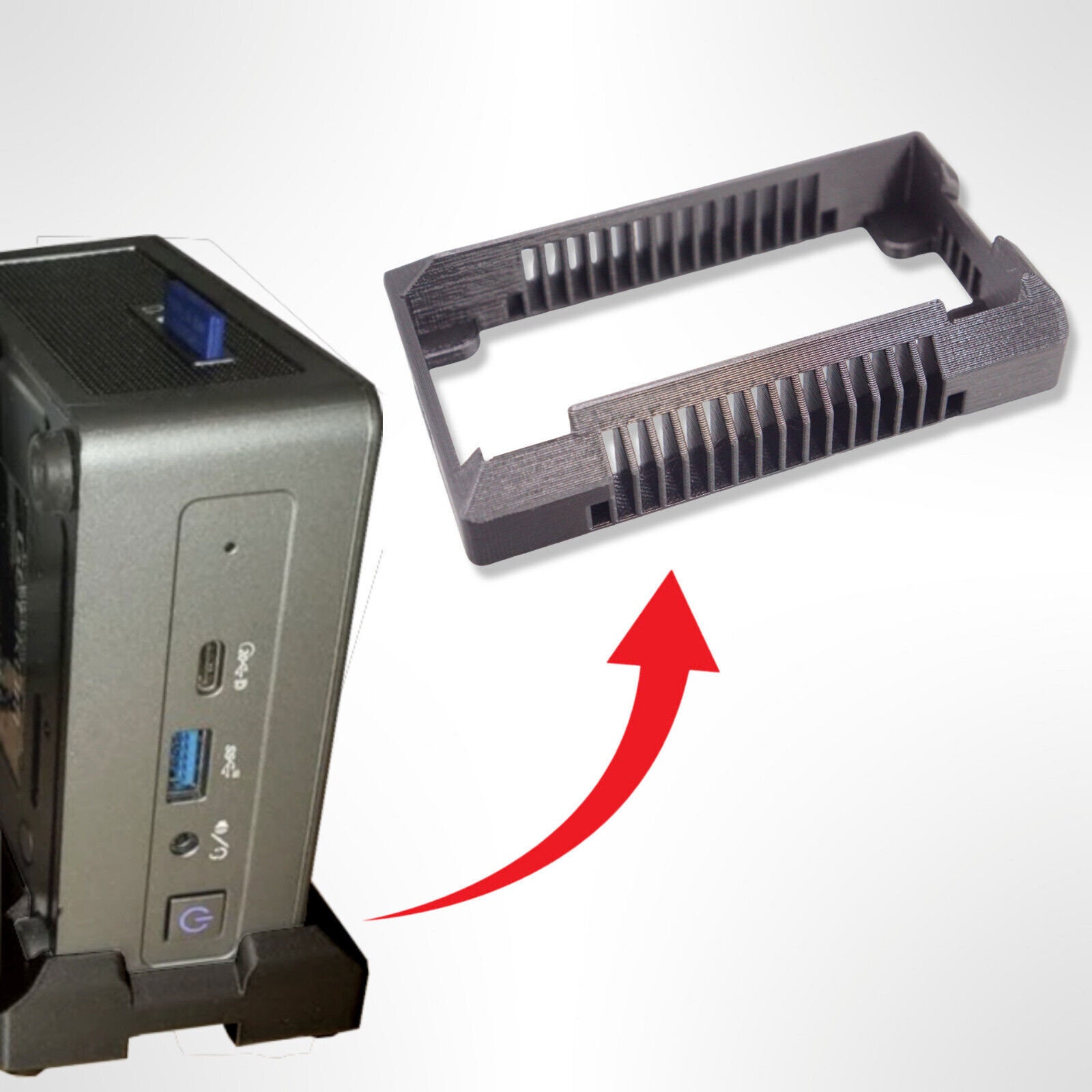 Vertical Desk Stand Organizer for GEEKOM Mini PC Case *elevated ...