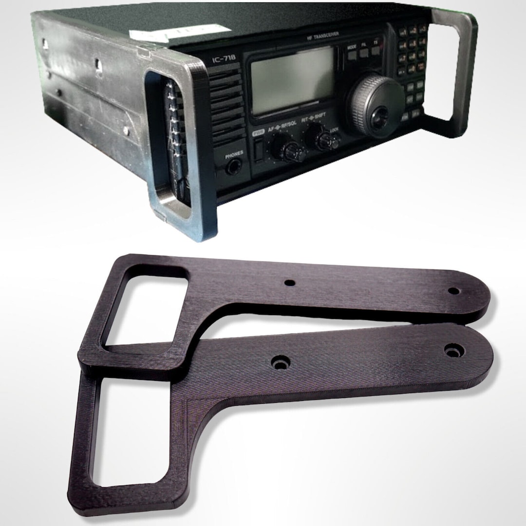 Custom Side Rail Protector Handles for Icom IC-718 Amateur Ham Radio HF ...