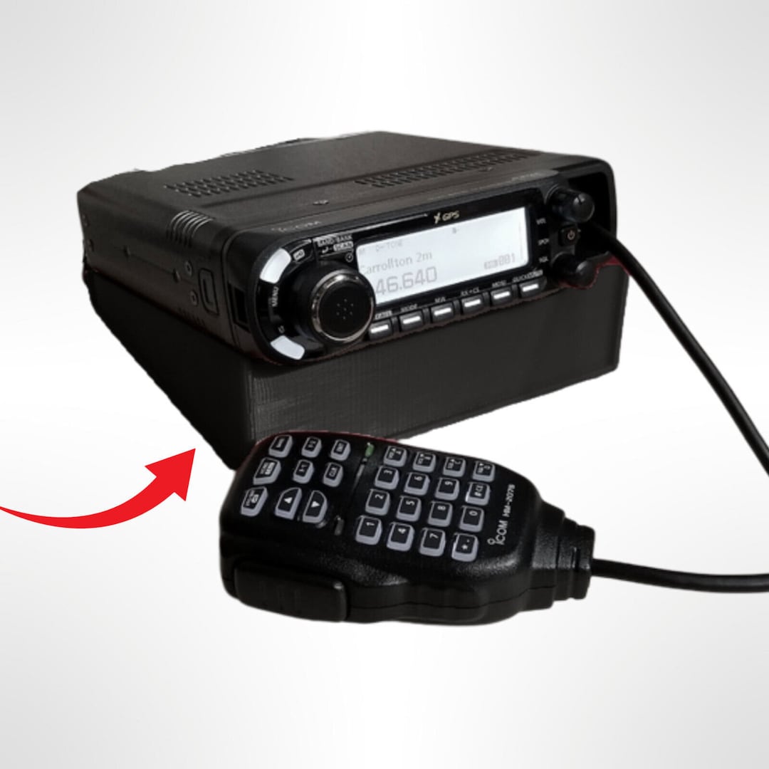 Angled Desk Stand for Icom ID-4100 Duo Band Digital Transceiver Ham ...