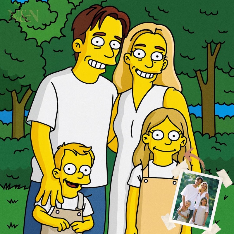 Simpsons Portrait - Etsy