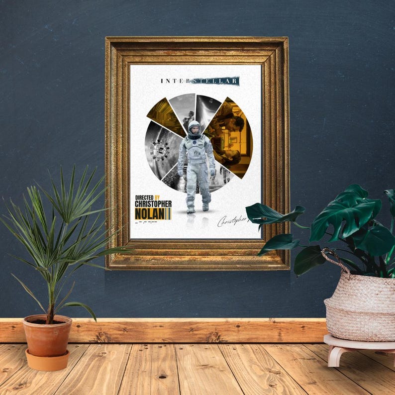 Interstellar Poster Digital, Wall Art, High Quality Movie Poster ...