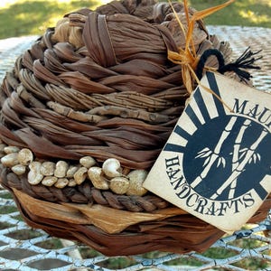 Hawaiian Wattle Cut Basket Artisan Crafted - Etsy