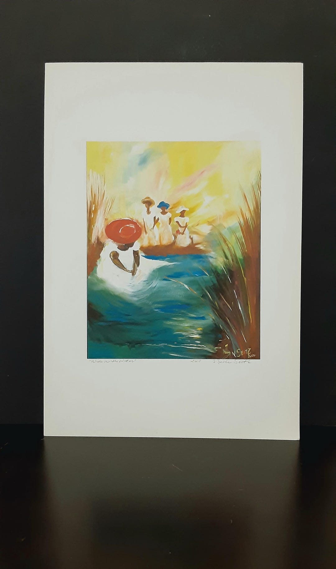 Wade in the Water Watercolor Print by Nicole Seitz -the Spirit of Sweetgrass - Etsy