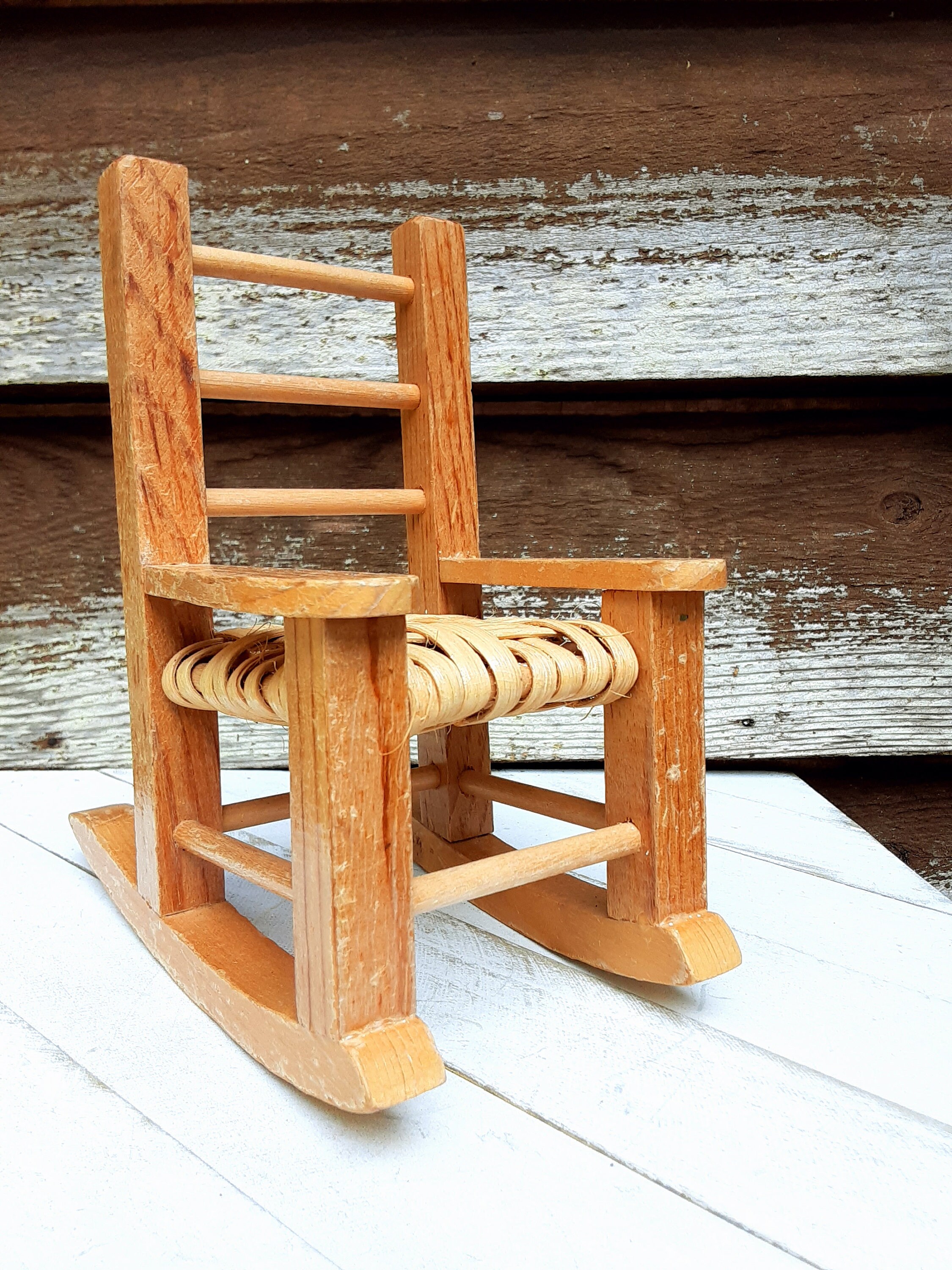 Simple Wooden Rocking Chair