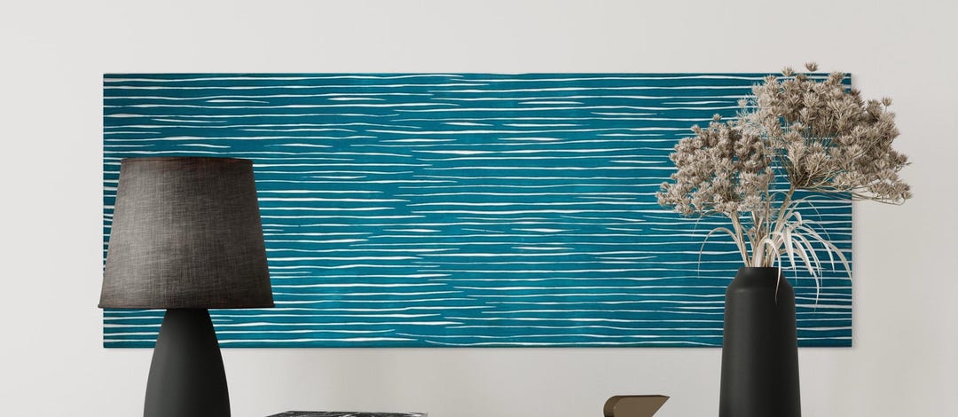 Water, Mural Wood I Modern Wood Engraving With Acrylic Handwork I ...