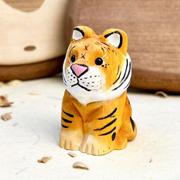 Desktop Tiger Statue - Etsy