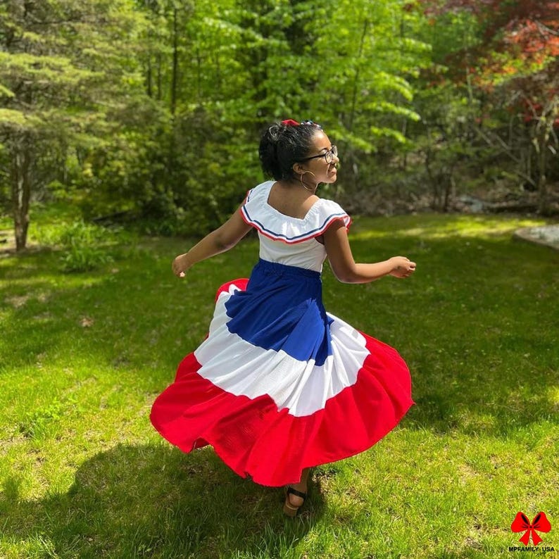 Dominican Dress, Classic Dominican Girls Dress From 12 Month to XXL ...