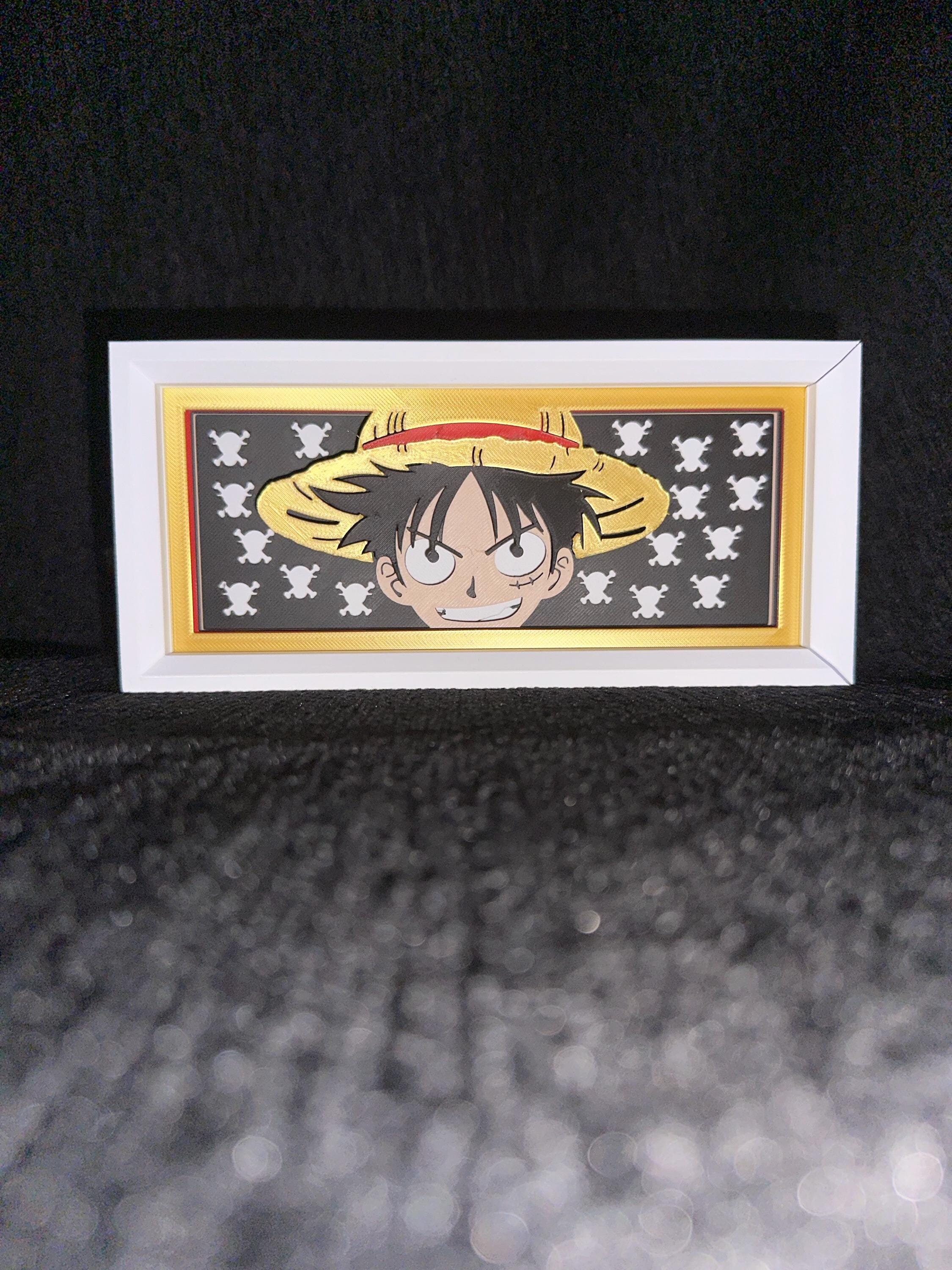 3D Printed Monkey D. Luffy Light Box | Anime | Gift | Decor | - Etsy UK
