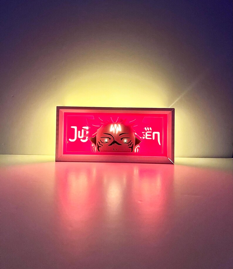 3D Printed Ryomen Sukuna Light Box | Anime | Gift | Decor | Sukuna | - Etsy