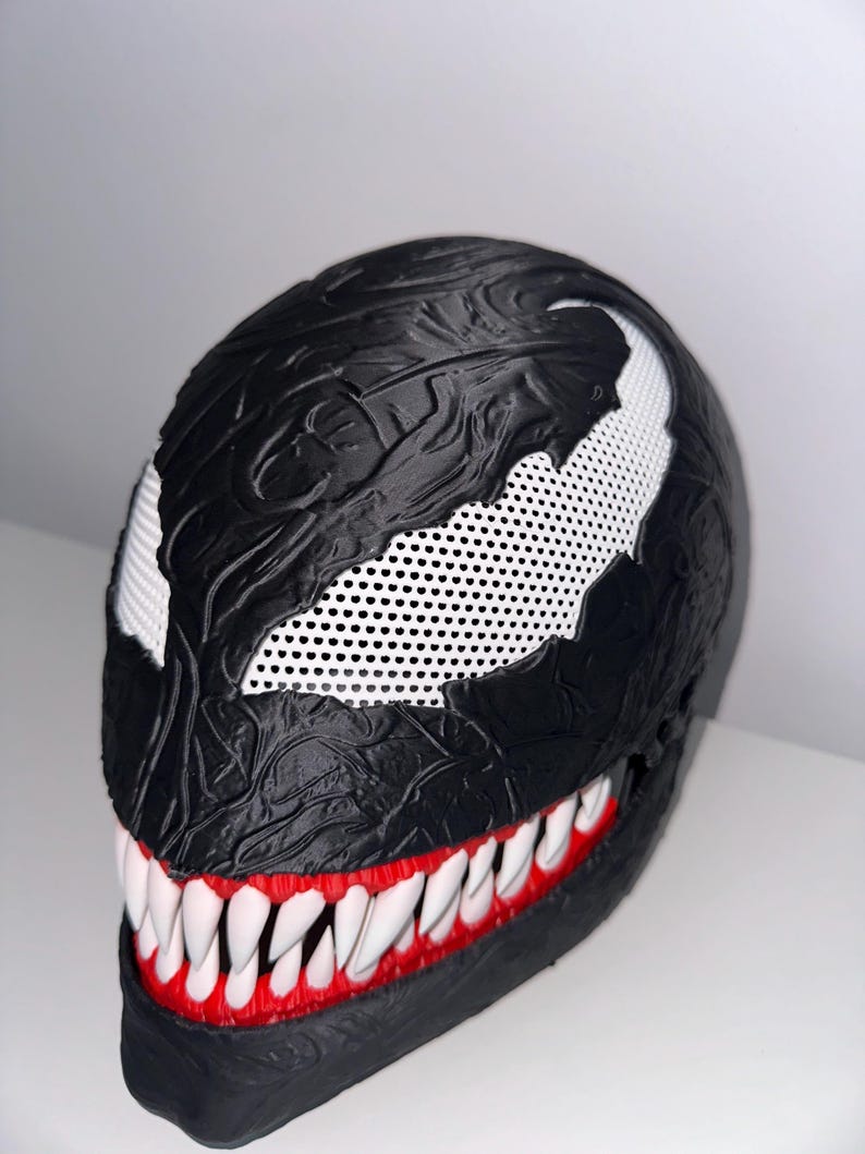 Venom Mask | Cosplay Helmet | Comic-con Costume Accessory | Spiderman ...