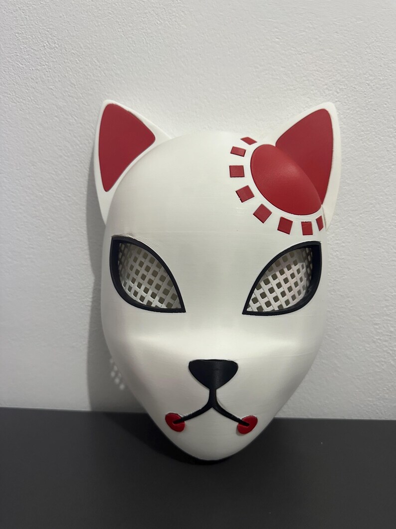 3D Printed Tanjiro Kamado Warding Fox Mask | Demon Slayer | Cosplay ...