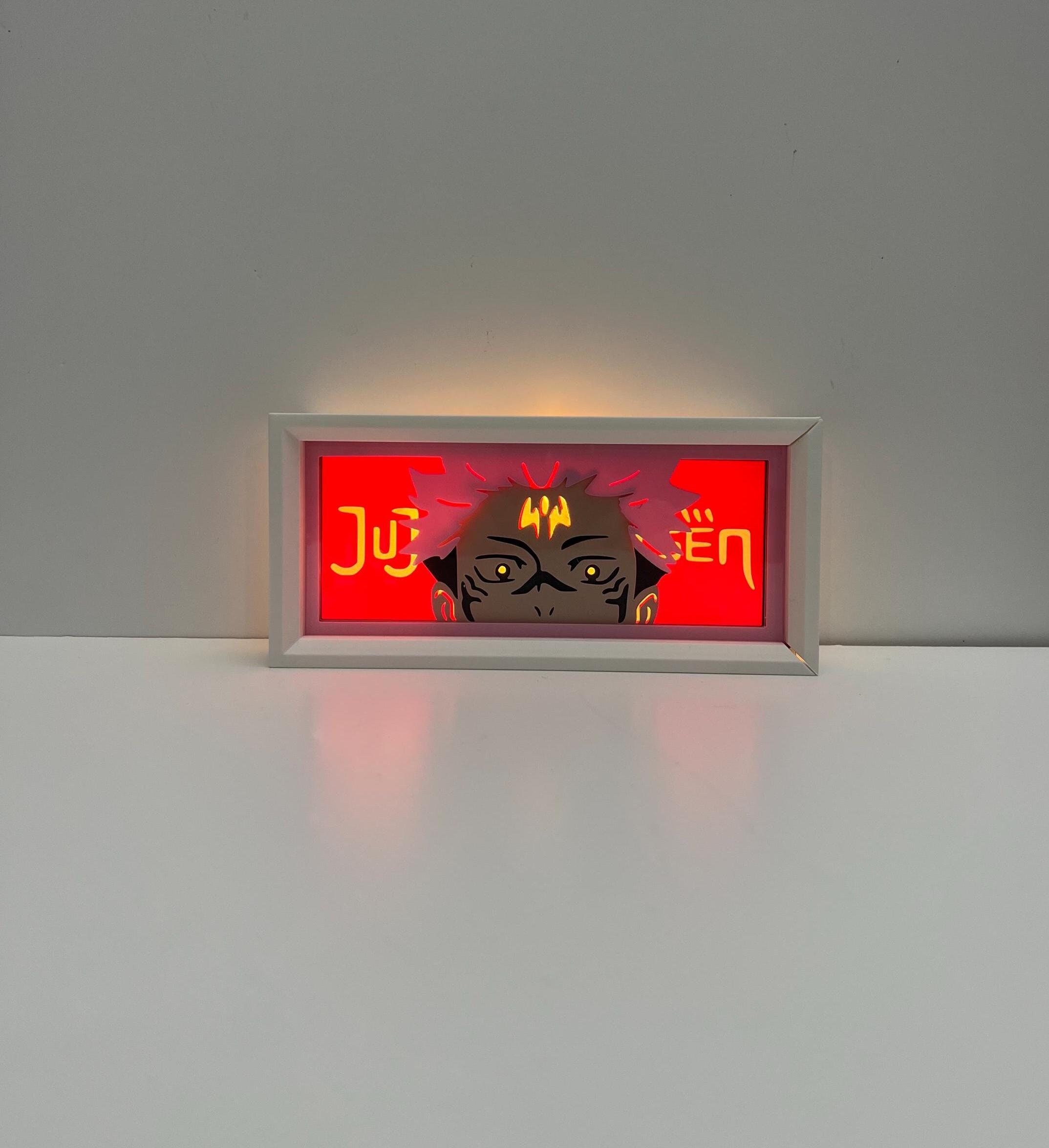 3D Printed Ryomen Sukuna Light Box | Anime | Gift | Decor | Sukuna | - Etsy