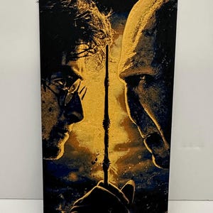 3D Printed Poster | Harry Potter & Voldemort | Wall Decor | Art | - Etsy