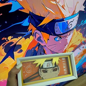 3D Printed Naruto Light Box | Anime | Gift | Decor | Naruto | - Etsy
