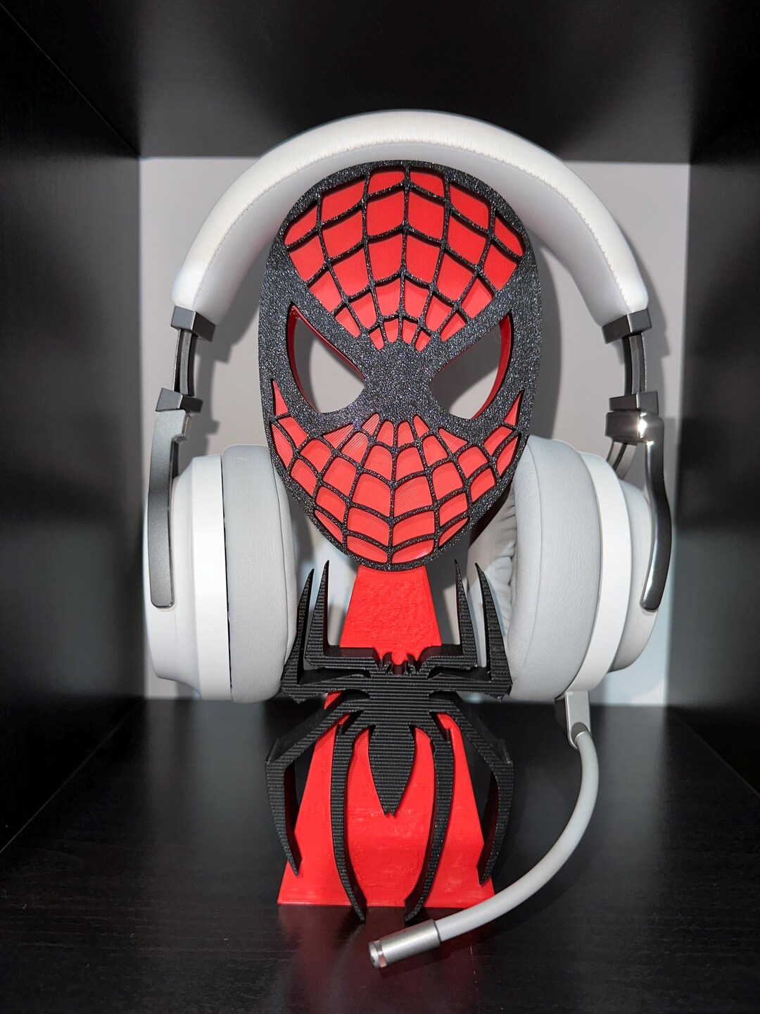 Spider-man Headphone Stand, Headphone Holder, Marvel, Gift, Gaming ...
