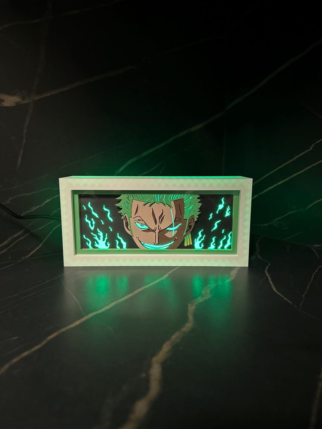 3D Printed Roronoa Zoro Light Box | One Piece Anime Fan Art - Etsy UK