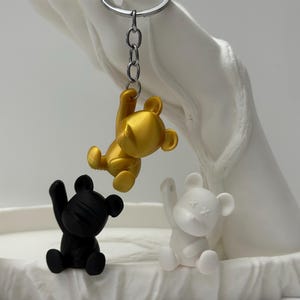 3D Printed Keychain Cute Bear | Gift | Accessories | - Etsy