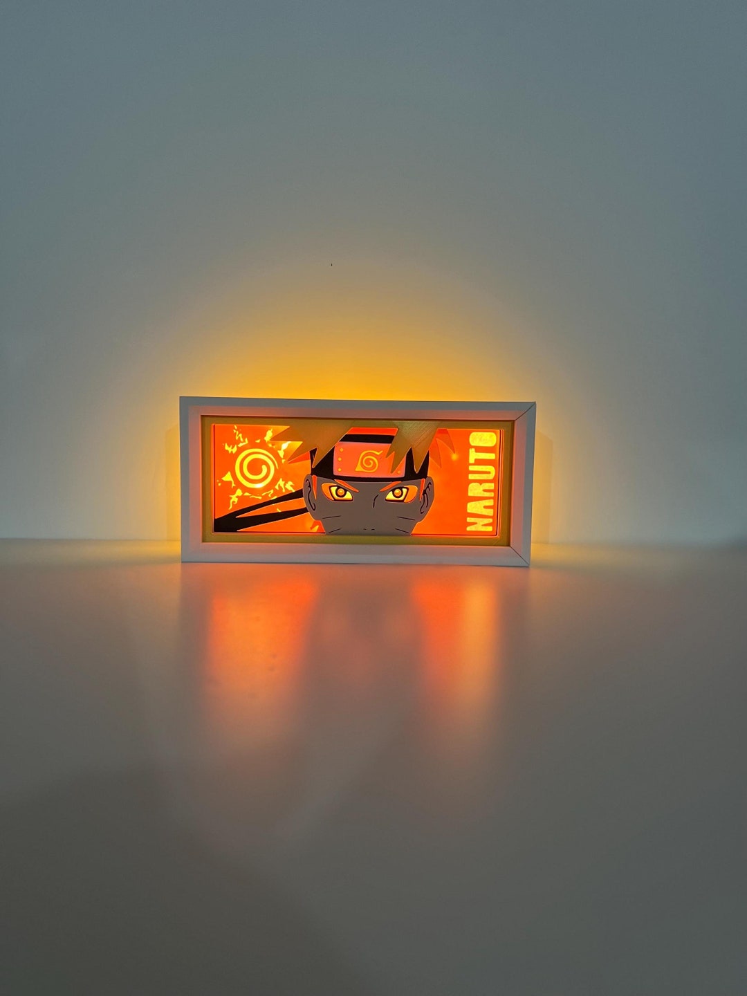 3D Printed Naruto Light Box | Anime | Gift | Decor | Naruto | - Etsy
