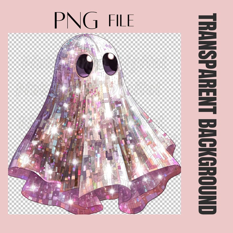 Disco Ghost Clipart | Disco Cute Ghost L Disco Boo PNG | Halloween ...