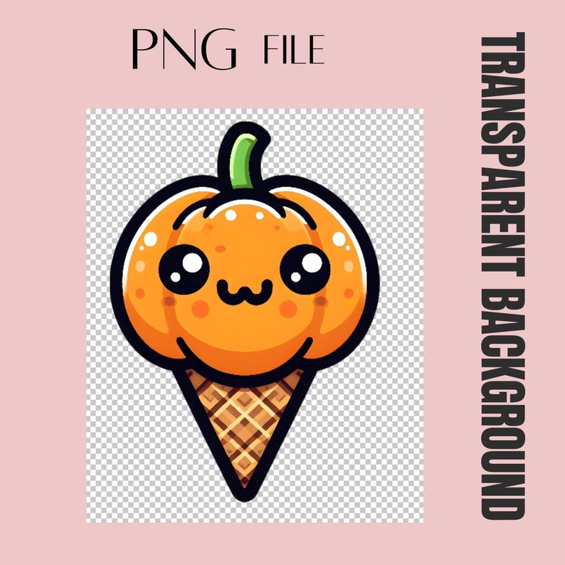 Halloween Ice Cream Clipart: Spooky Kawaii PNG Bundle (digital Download ...