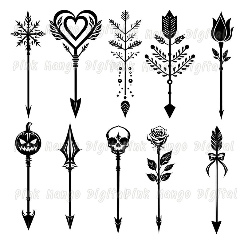 Arrow Clipart Bundle: 56 PNG & SVG Files (digital Download) - Etsy