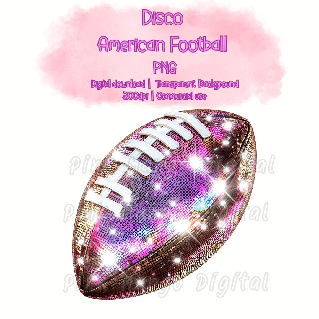 Disco American Football PNG Clipart | Retro Sports Party Decor ...