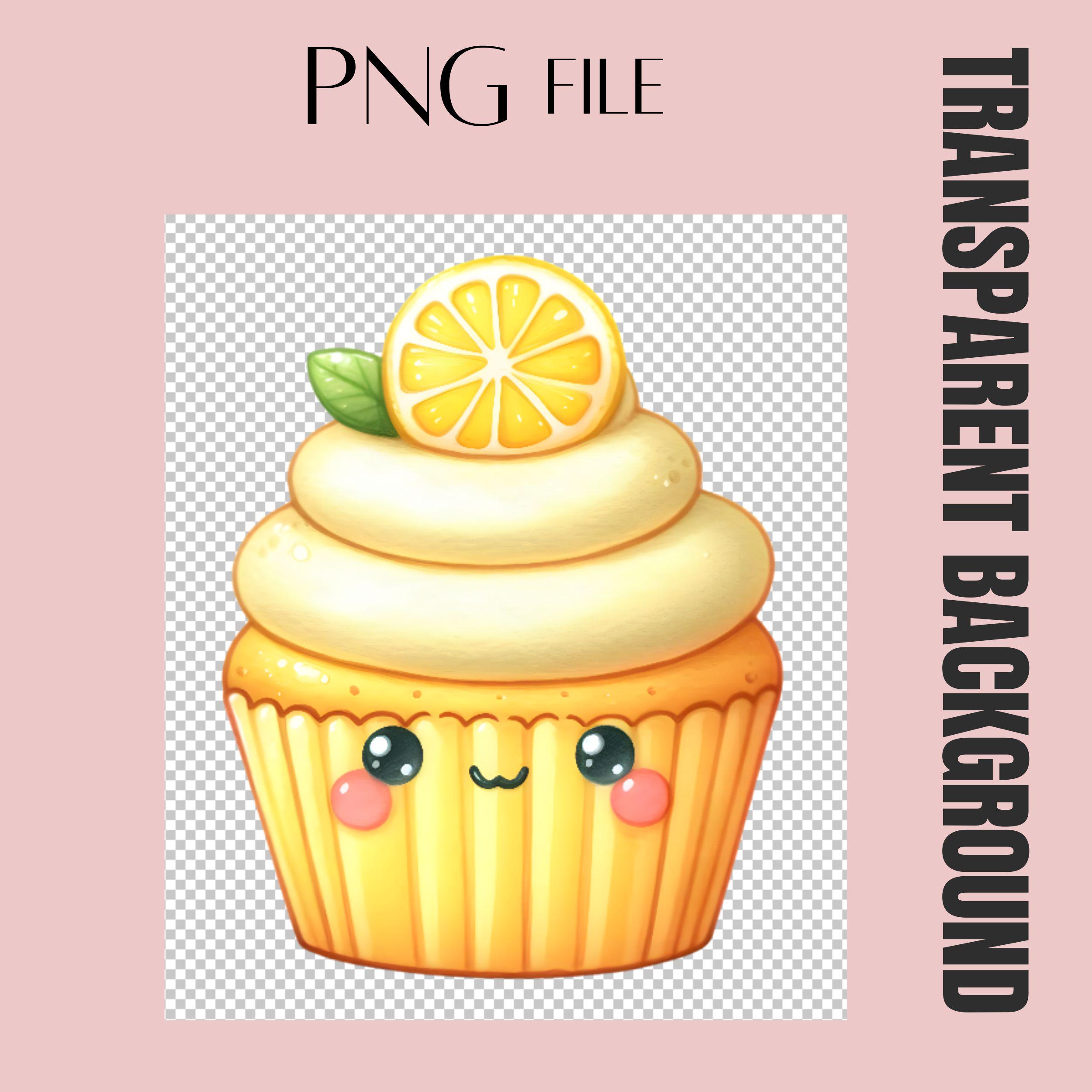 Kawaii Cupcake PNG Bundle | 25 Cute Dessert Clipart | Transparent ...