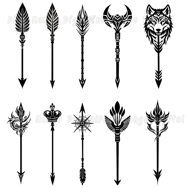 Arrow Clipart Bundle: 56 PNG & SVG Files (digital Download) - Etsy