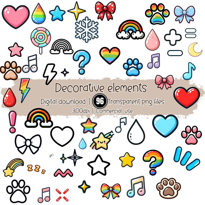 Kawaii Emoji Png Stickers - Etsy