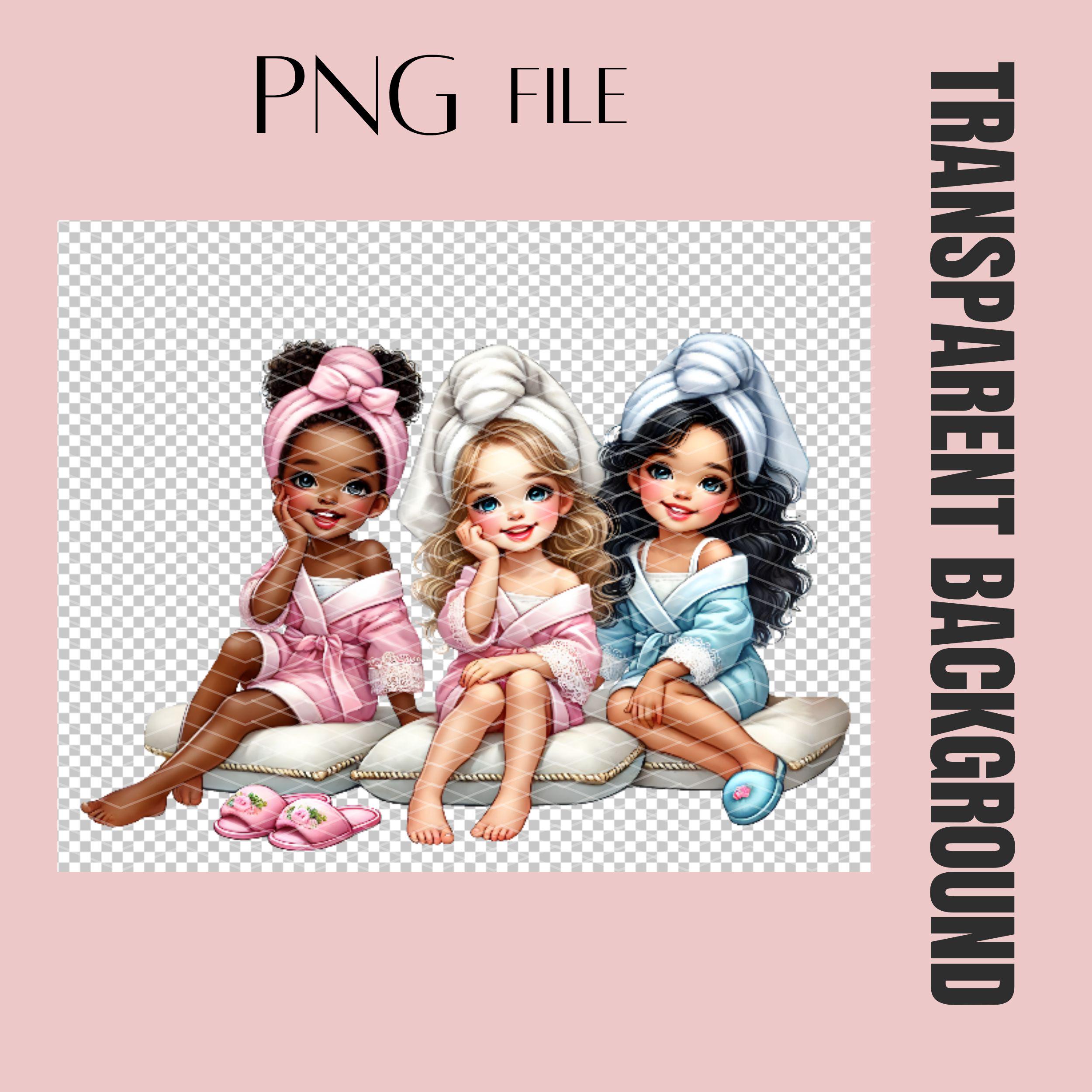 Girl Spa Party Clipart Set, Glam Girl Clipart, Cute Spa Girl, Spa Day ...