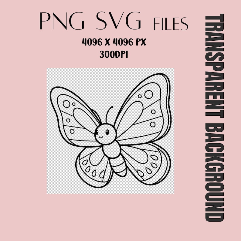 Insects Line Art Clipart | Bug Doodles | Simple Outline Insect | Kawaii ...