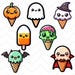 Halloween Ice Cream Clipart: Spooky Kawaii PNG Bundle (digital Download ...