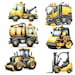 Construction Vehicles & Workers PNG Clipart, Bulldozer , Cement Truck ...