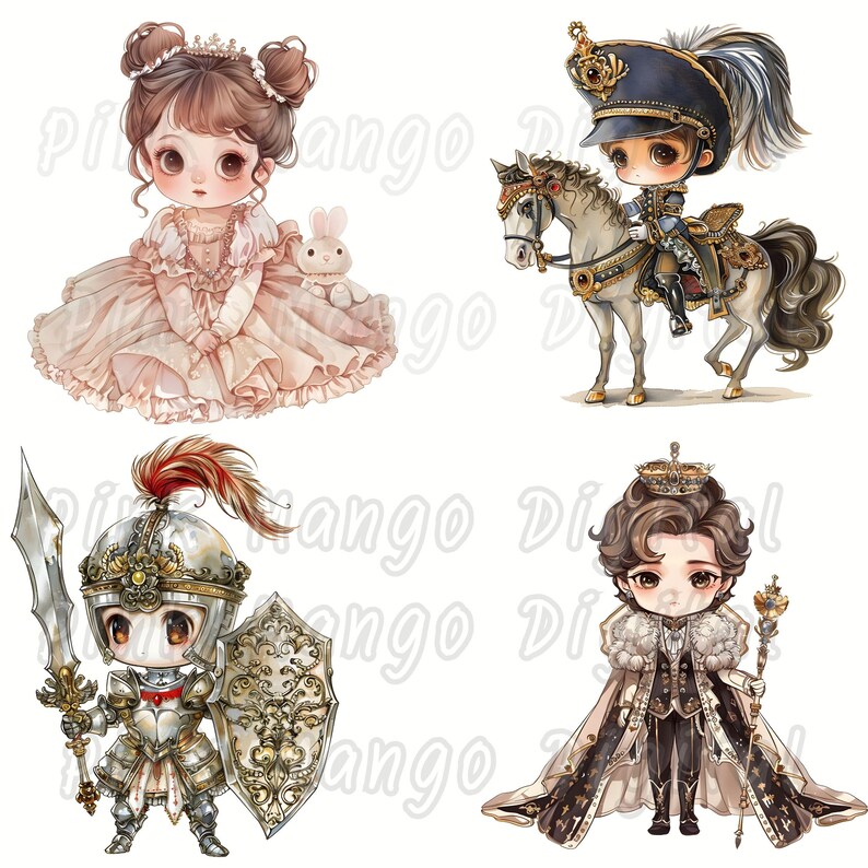 13 Victorian Chibi PNG Clipart | Chibi Boy & Girl Clipart | Cute ...