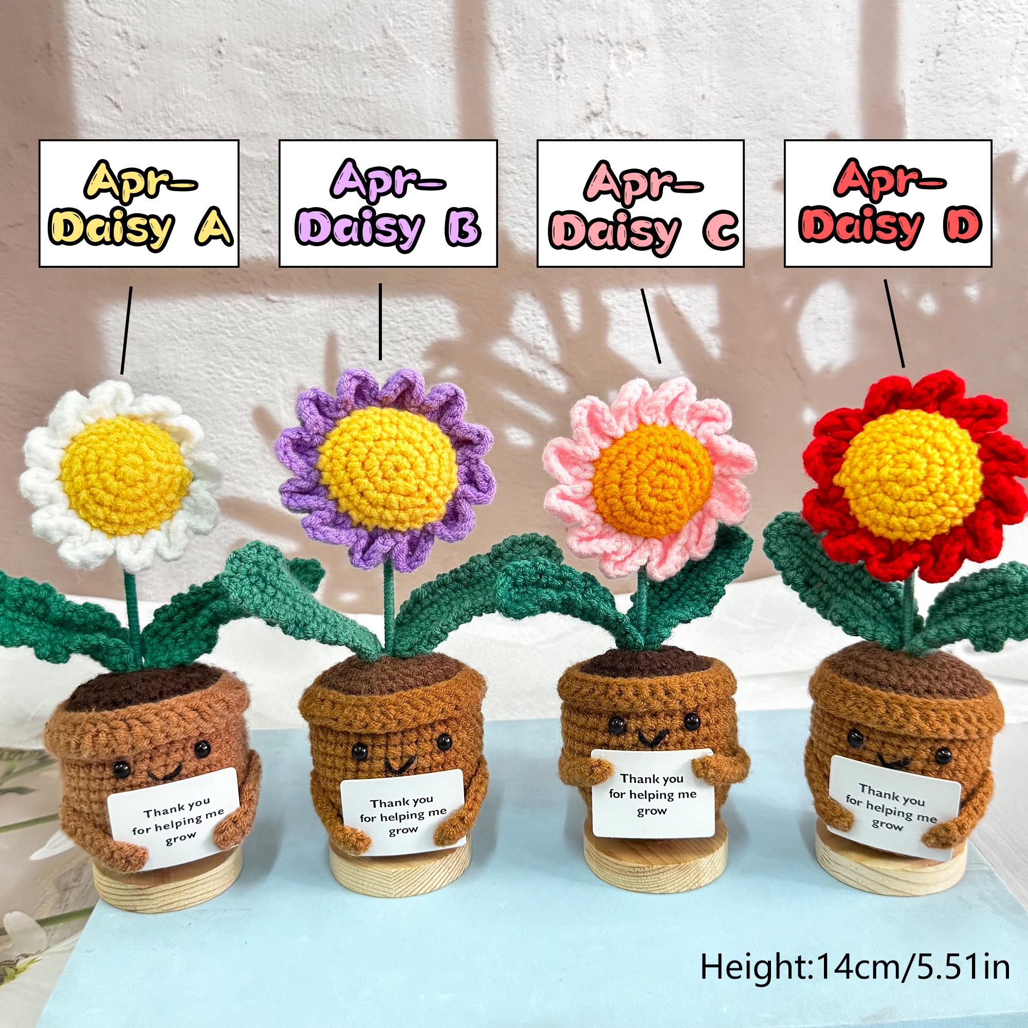 Handmade Birthday Flowers,crochet Birth Month Flowers,handmade Birth ...