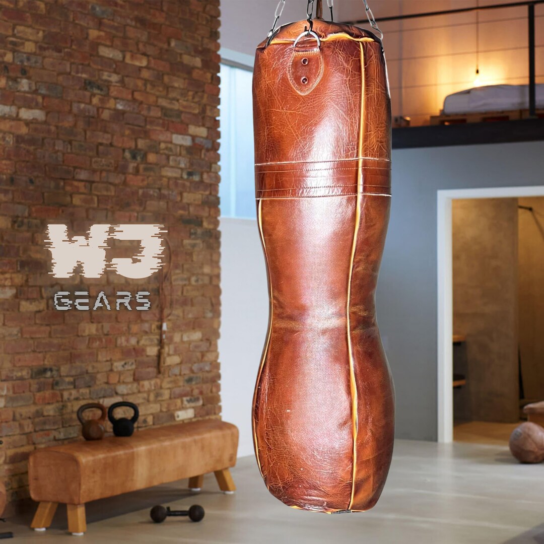 Vintage Leather Body Punching Bag, MMA Boxing Training - Etsy