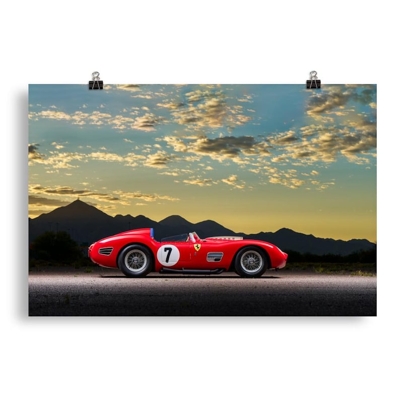 Red Ferrari Testarossa Poster - Etsy