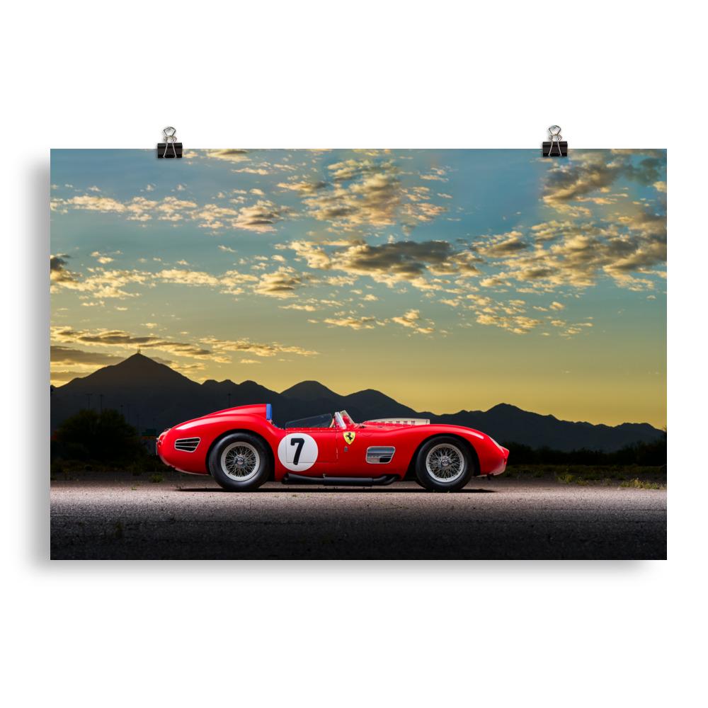 Red Ferrari Testarossa Poster - Etsy