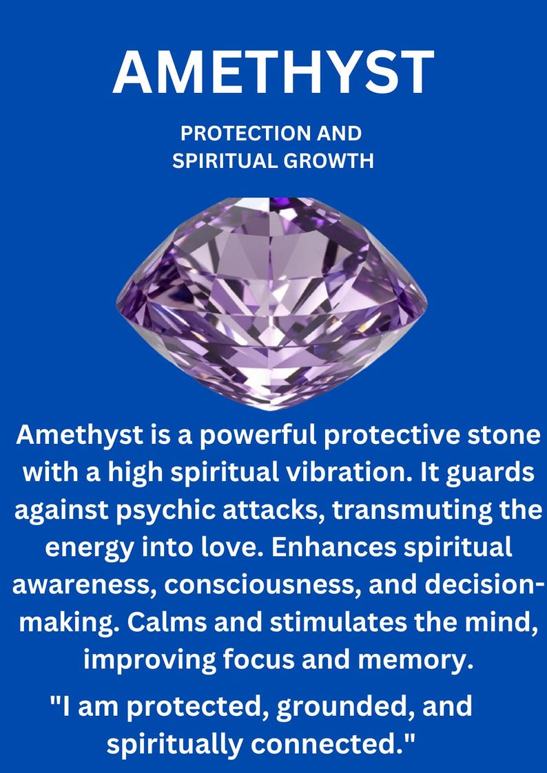 The Clear Quartz Poster Give Its Owner Peaceful Mind and Safe. Clarity ...