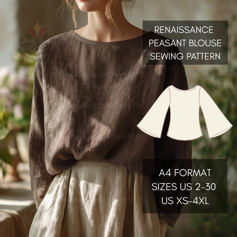 Peasant Top Pattern - Etsy