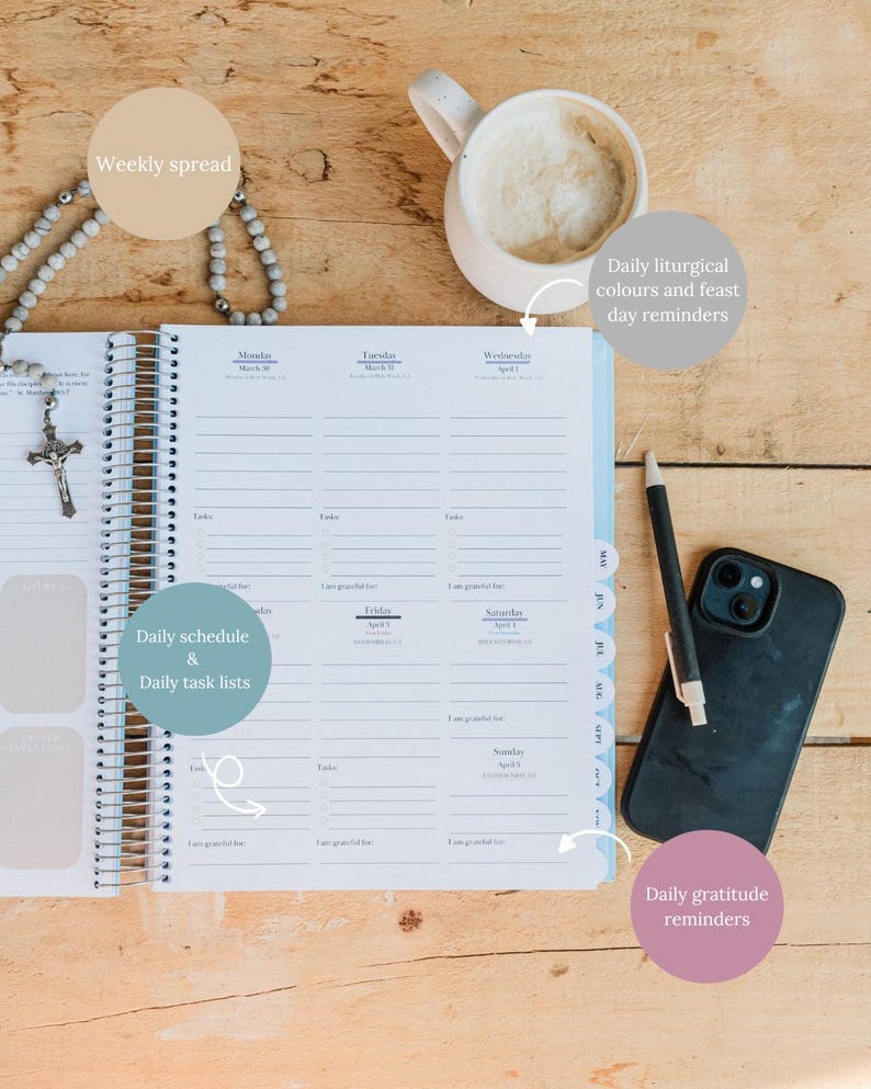 2026 Traditional Catholic Day Planner - Etsy