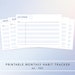 2025 Monthly Habit Tracker | Printable Habit Tracker | Elegant Tracker ...