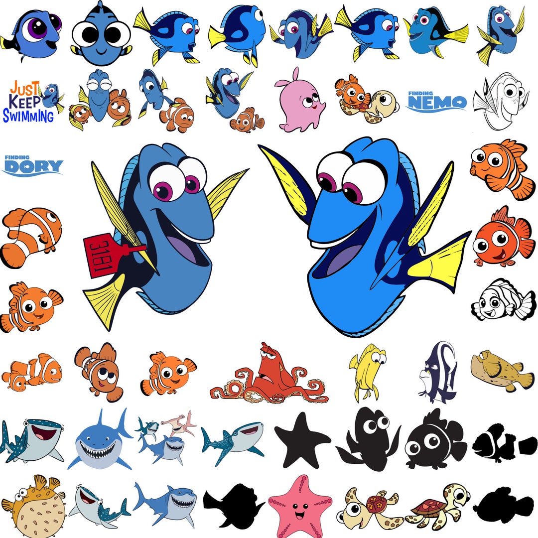 Finding Nemo SVG Bundle, Nemo Layered SVG, Dory Svg & Png Files for ...