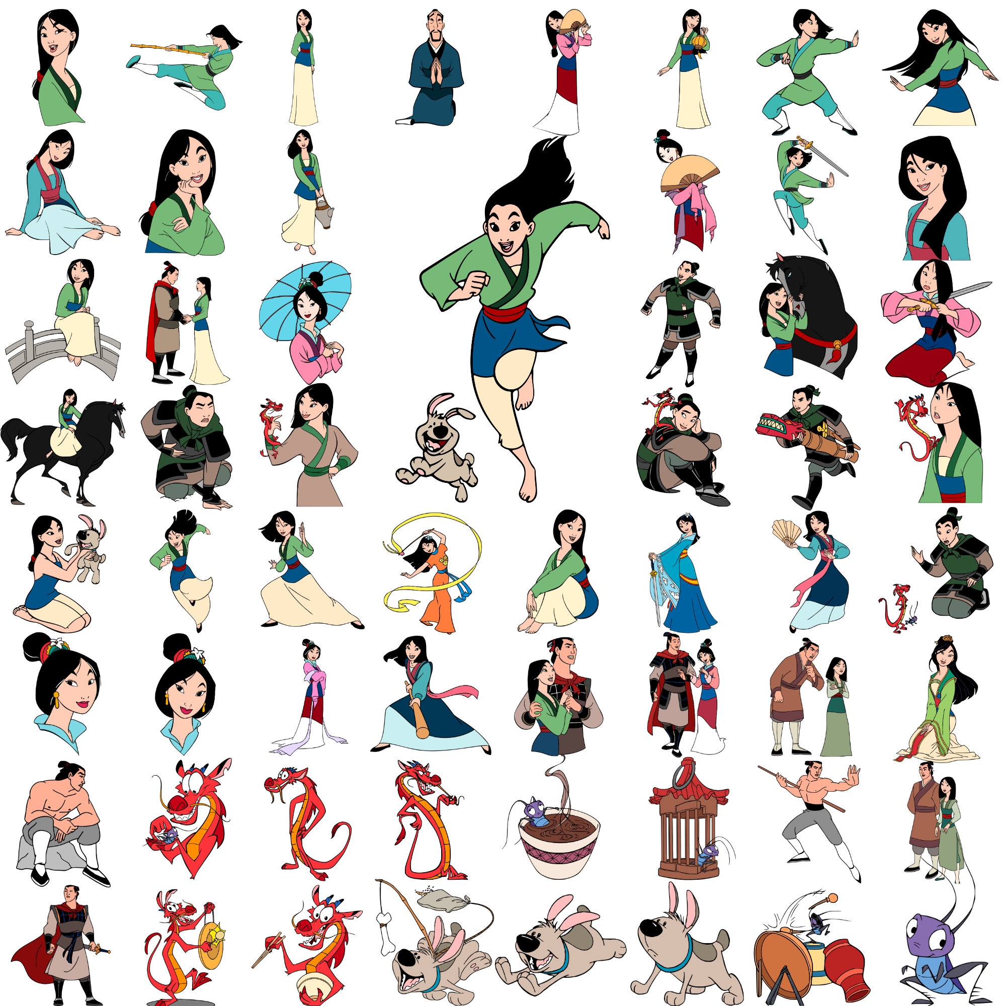 Mulan Svg Bundle, Princess, Mulan for Girls Svg, Princess Svg, Princess ...